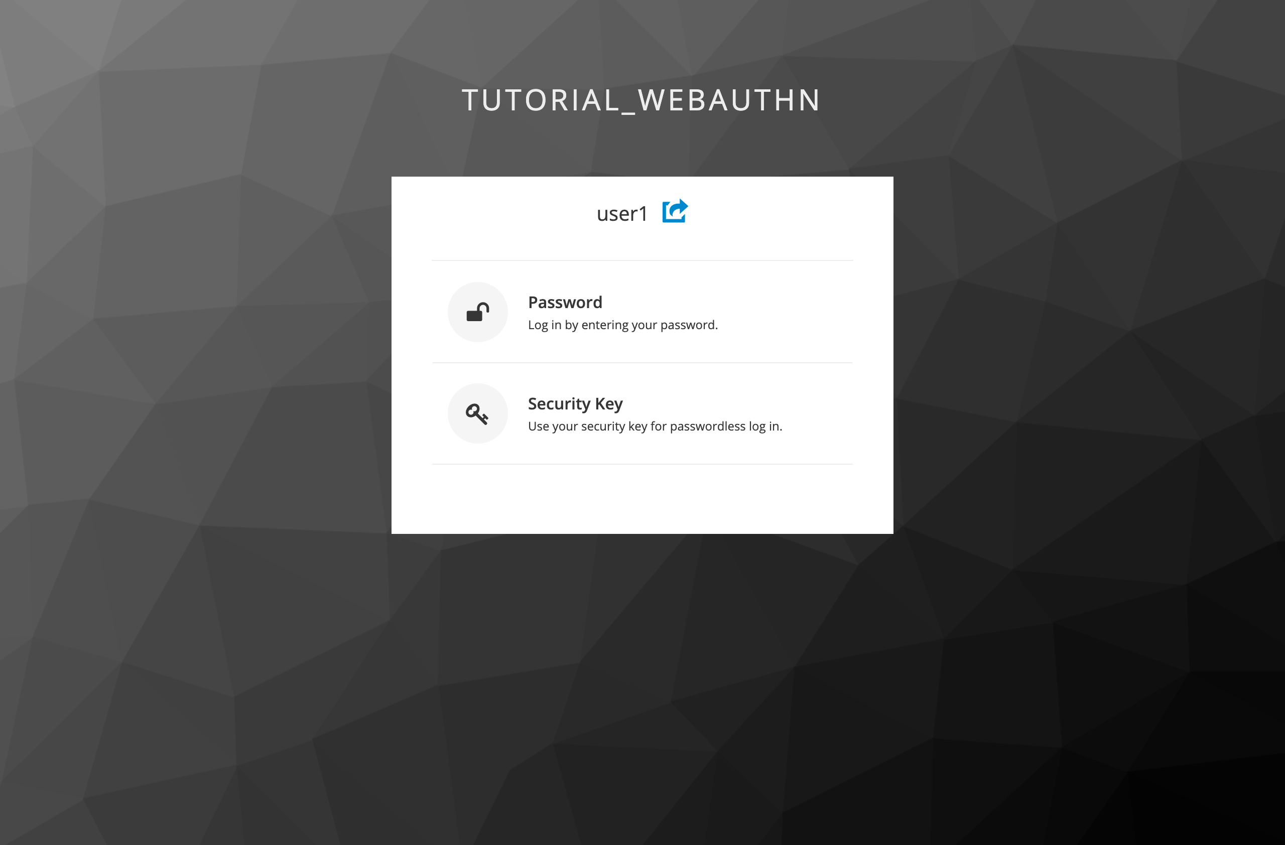 Tutorial 3 - Configuring WebAuthn